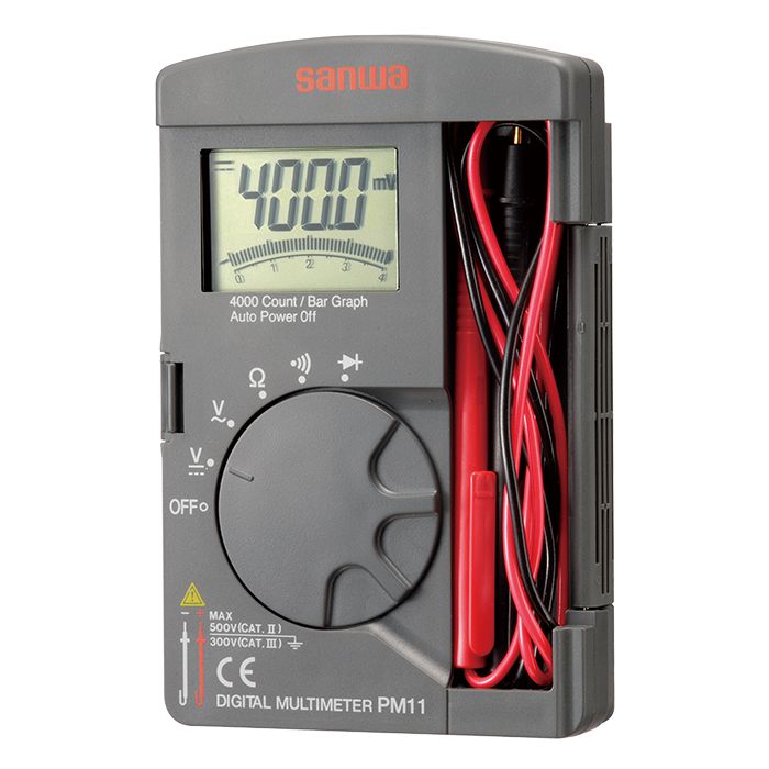 Sanwa PM11 | Pocket Digital Multimeter with 4000 Count Display | Sanwa ...