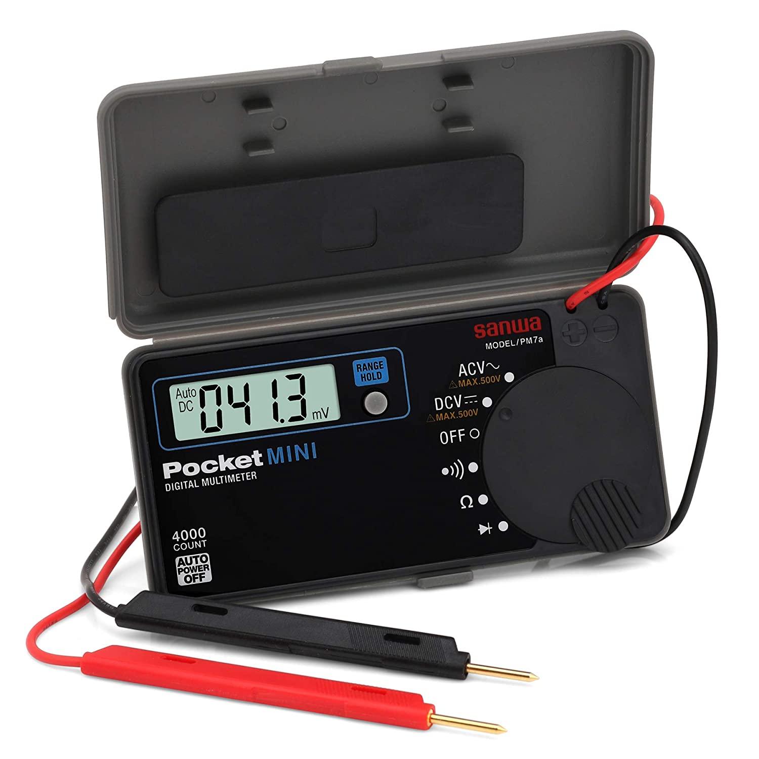 Sanwa PM7a | Pocket Size Digital Multimeter with Built-In Case | Sanwa ...