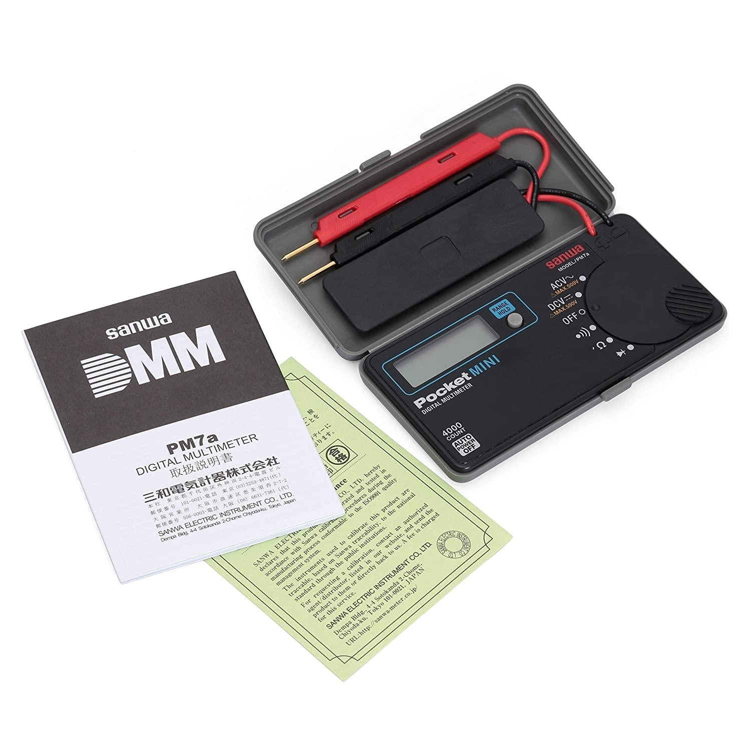 Sanwa PM7a | Pocket Size Digital Multimeter with Built-In Case | Sanwa ...